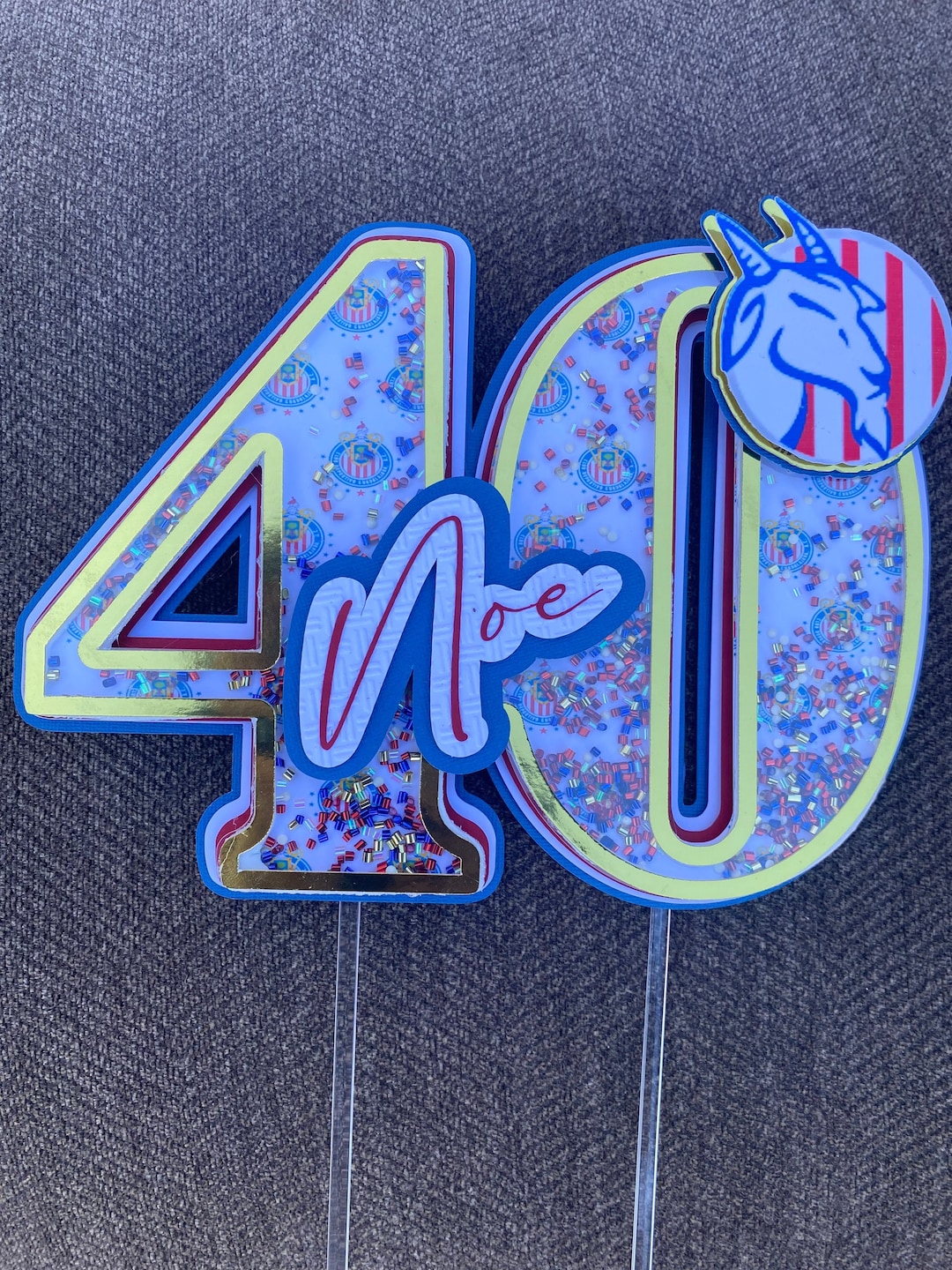 Sports Cake Topper Chivas Soccer Personalized Shaker Cake - Etsy