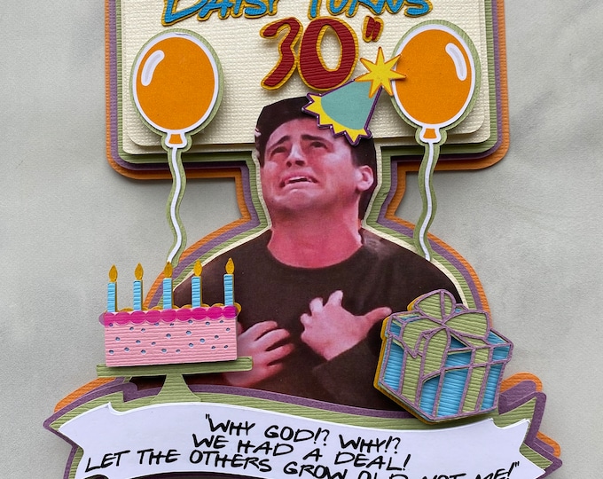 Friends Joey Cake Topper Central Perk Joey Tribbiani Why God Friends ...