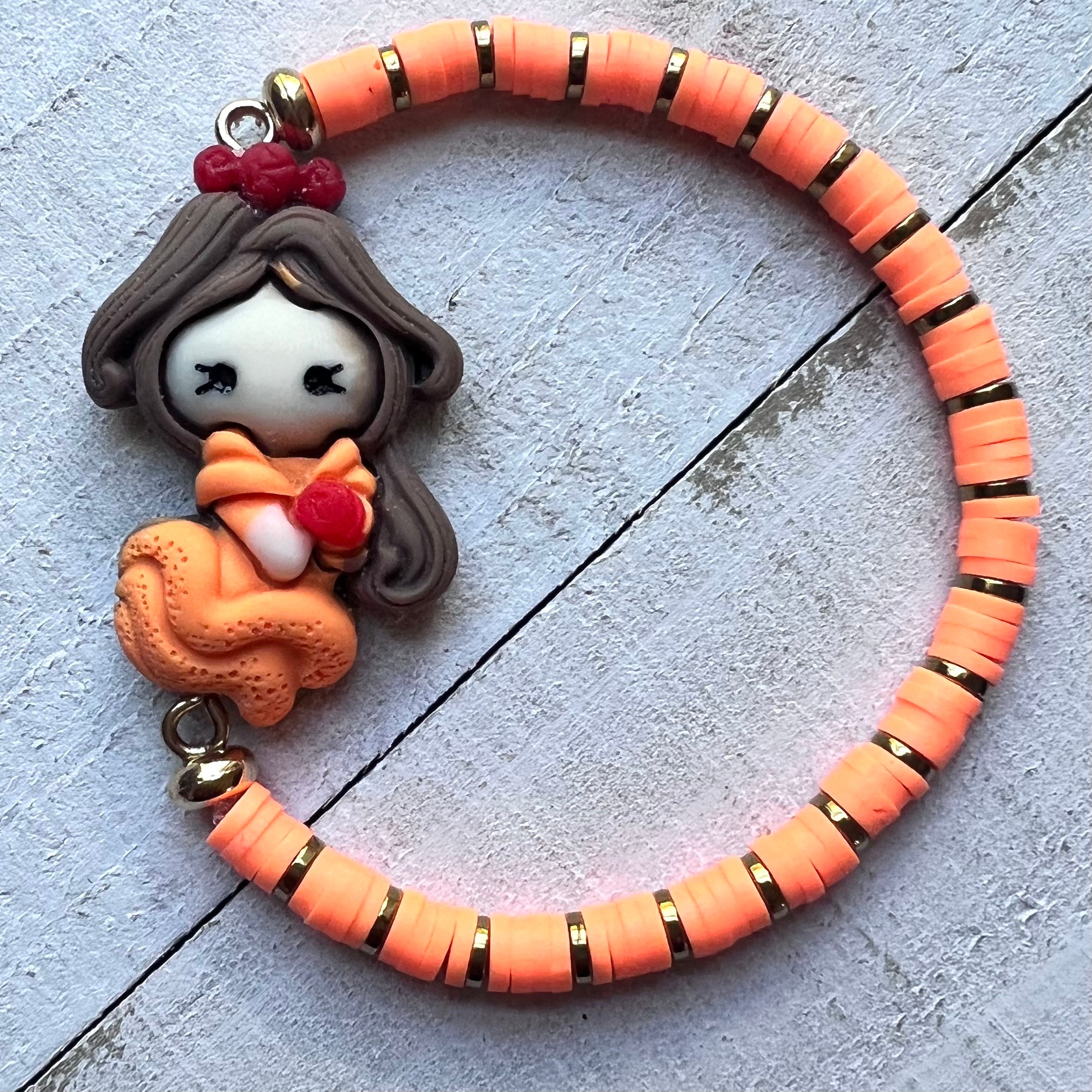 CUTE PRINCESS Stretch Braceletcolorful Heishi Bracelet for Kidscolorful ...