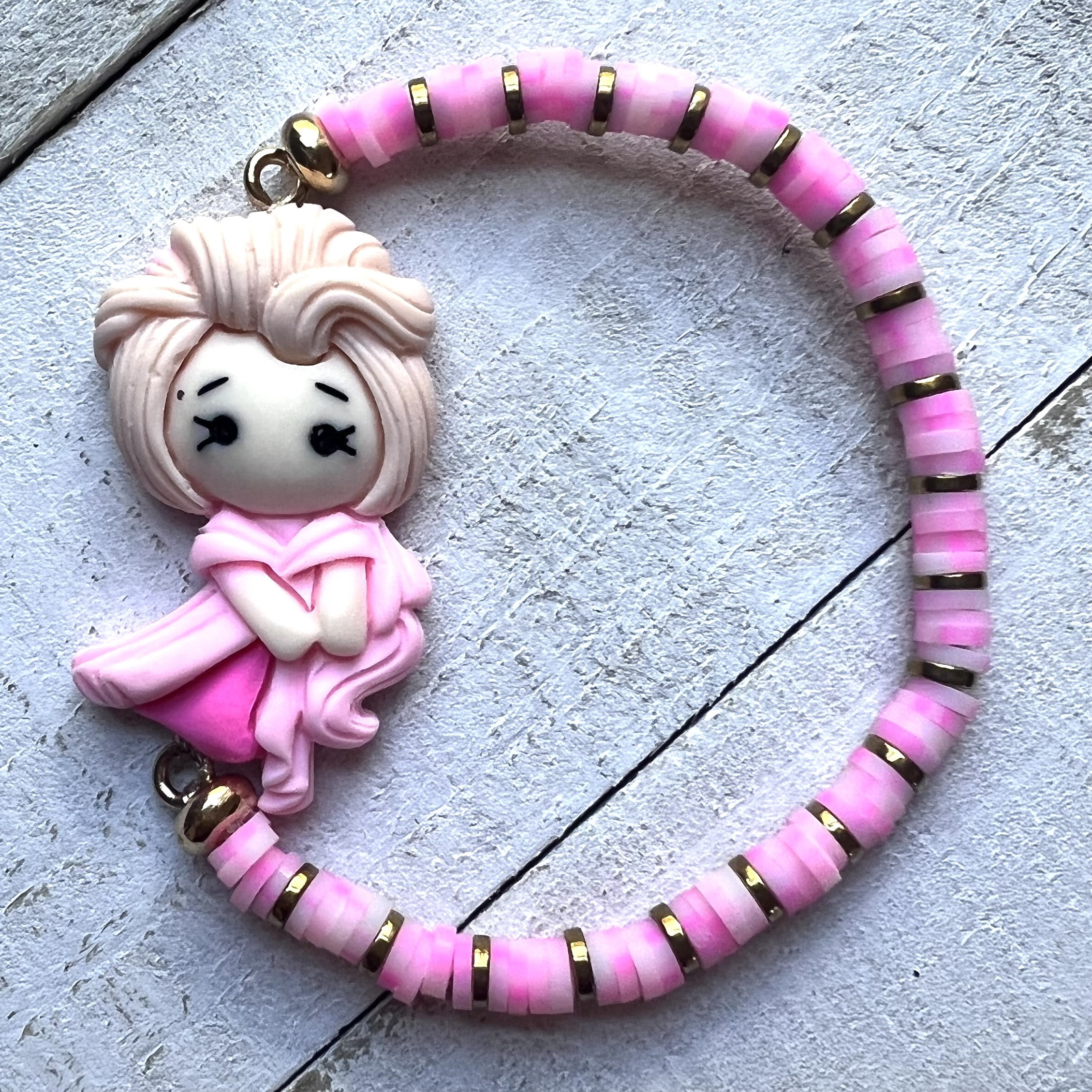 CUTE PRINCESS Stretch Braceletcolorful Heishi Bracelet for Kidscolorful ...