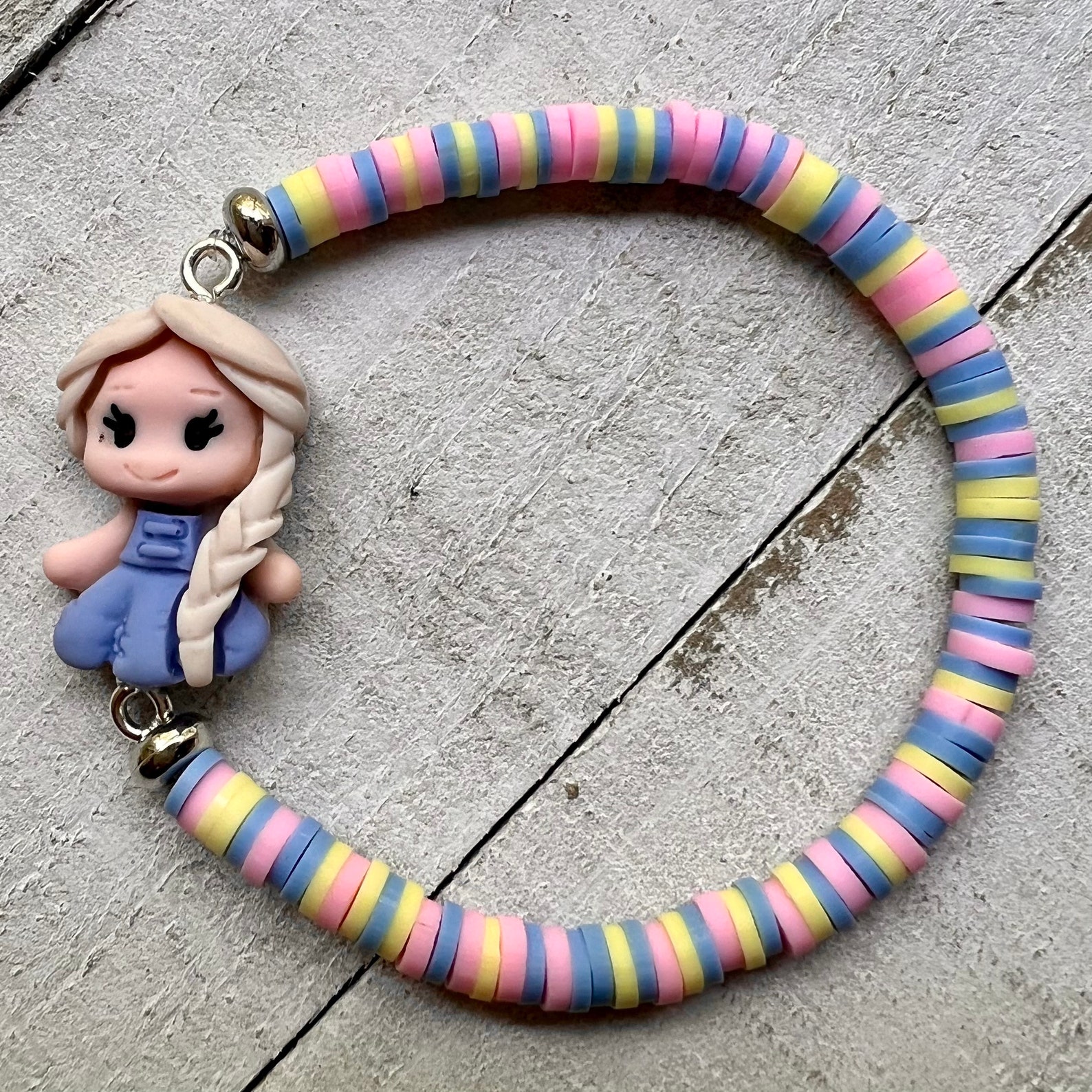 PRINCESS Stretch Bracelet|colorful Heishi Bracelet for Kids|colorful ...