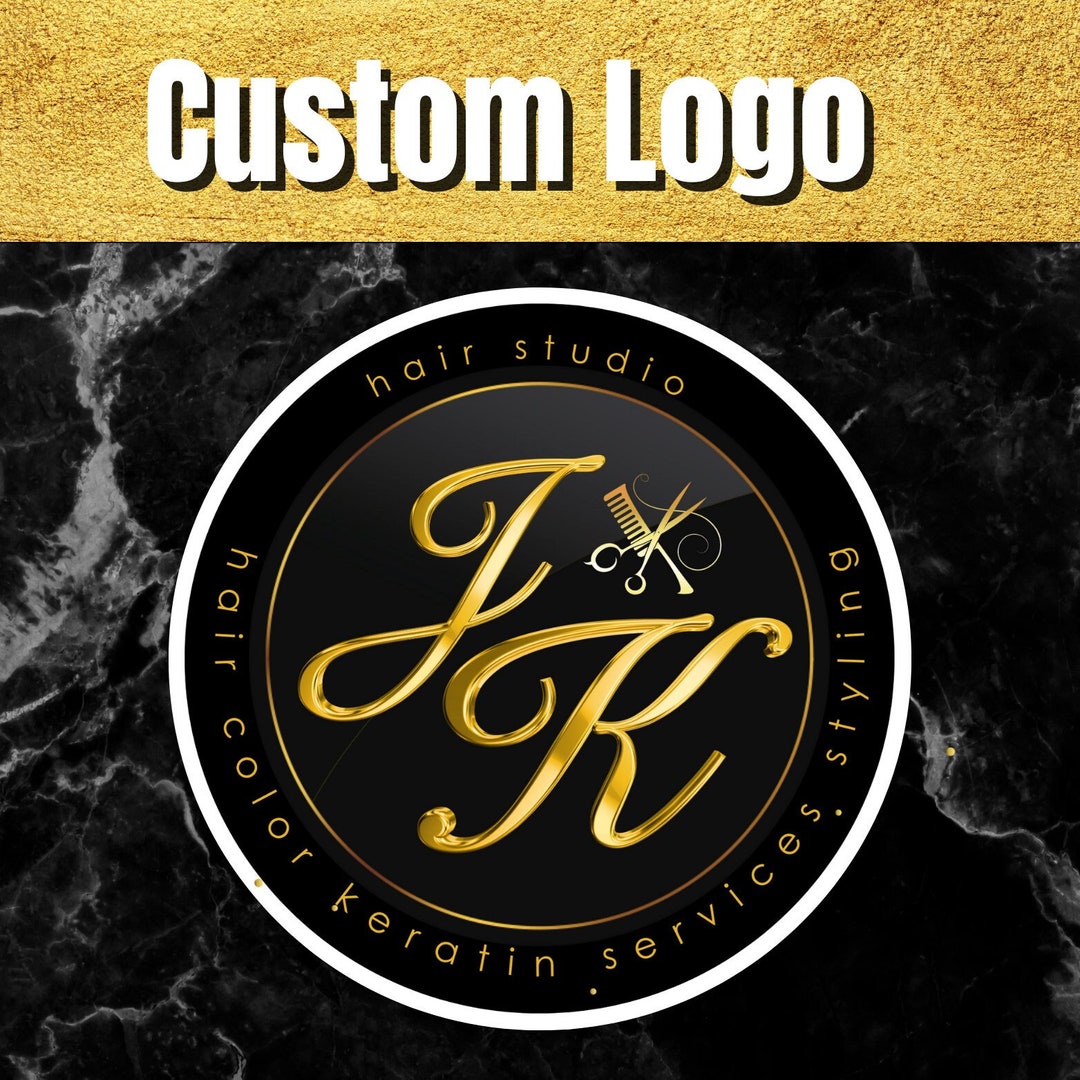 Custom Hair Logo, Custom Hair Dresser Logo, Hair Colorist Logo, Hair ...