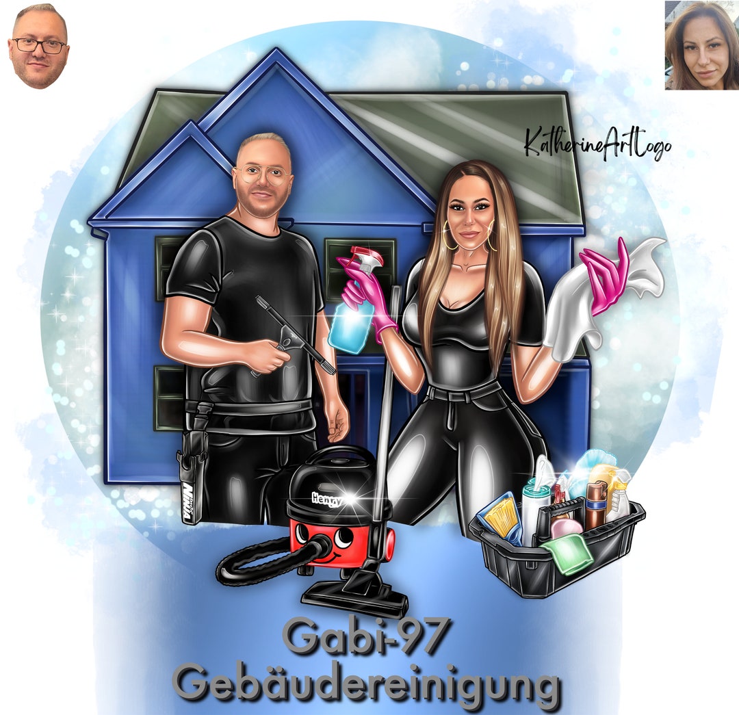 Cartoon Logo Cleaning Business,cleaning Company Logo,home Cleaning Logo ...