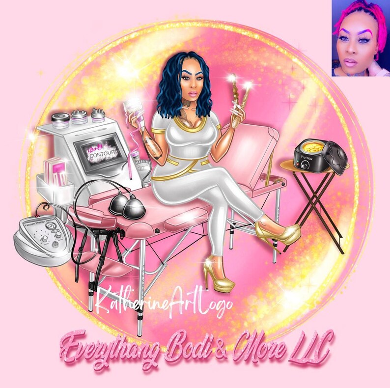 Body Slimming Cartoon Logobody Sculpting Cartoon Logomassage - Etsy