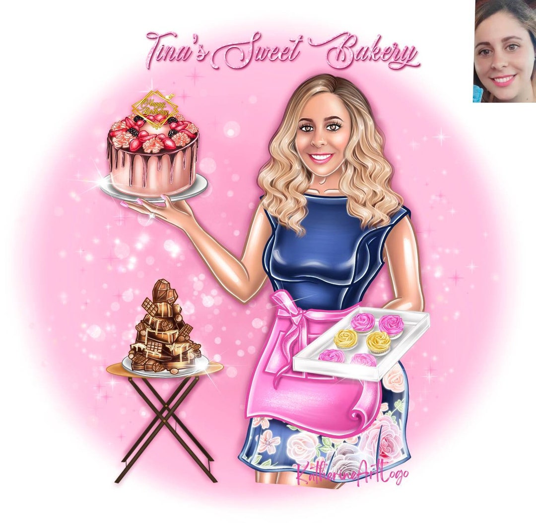 Patisserie Cartoon Logo,cake Cartoon Logo,baking Cartoon Logo,chef ...