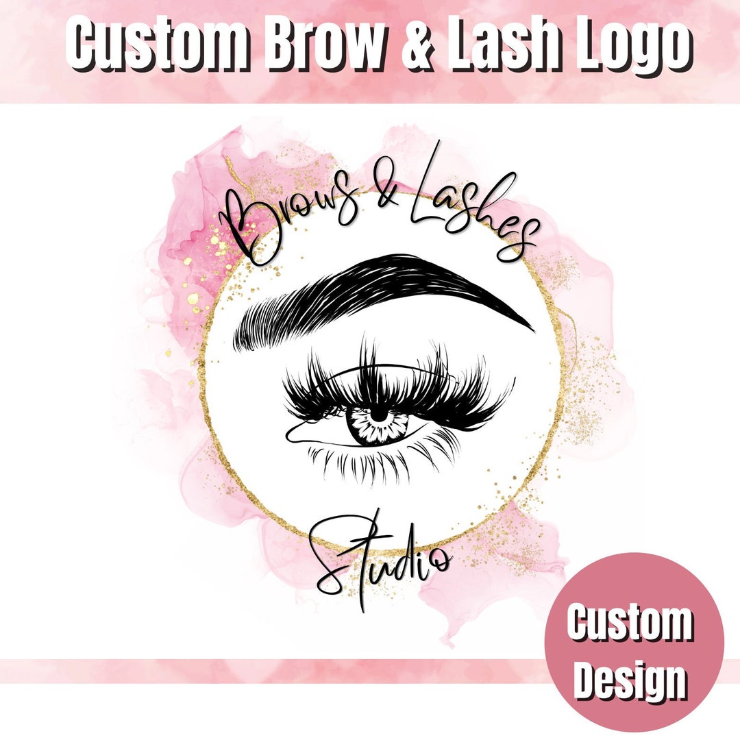 Lashes Logo Design,eyes Logo,brow Logo,eyebrow Logo,lash Artist Logo ...