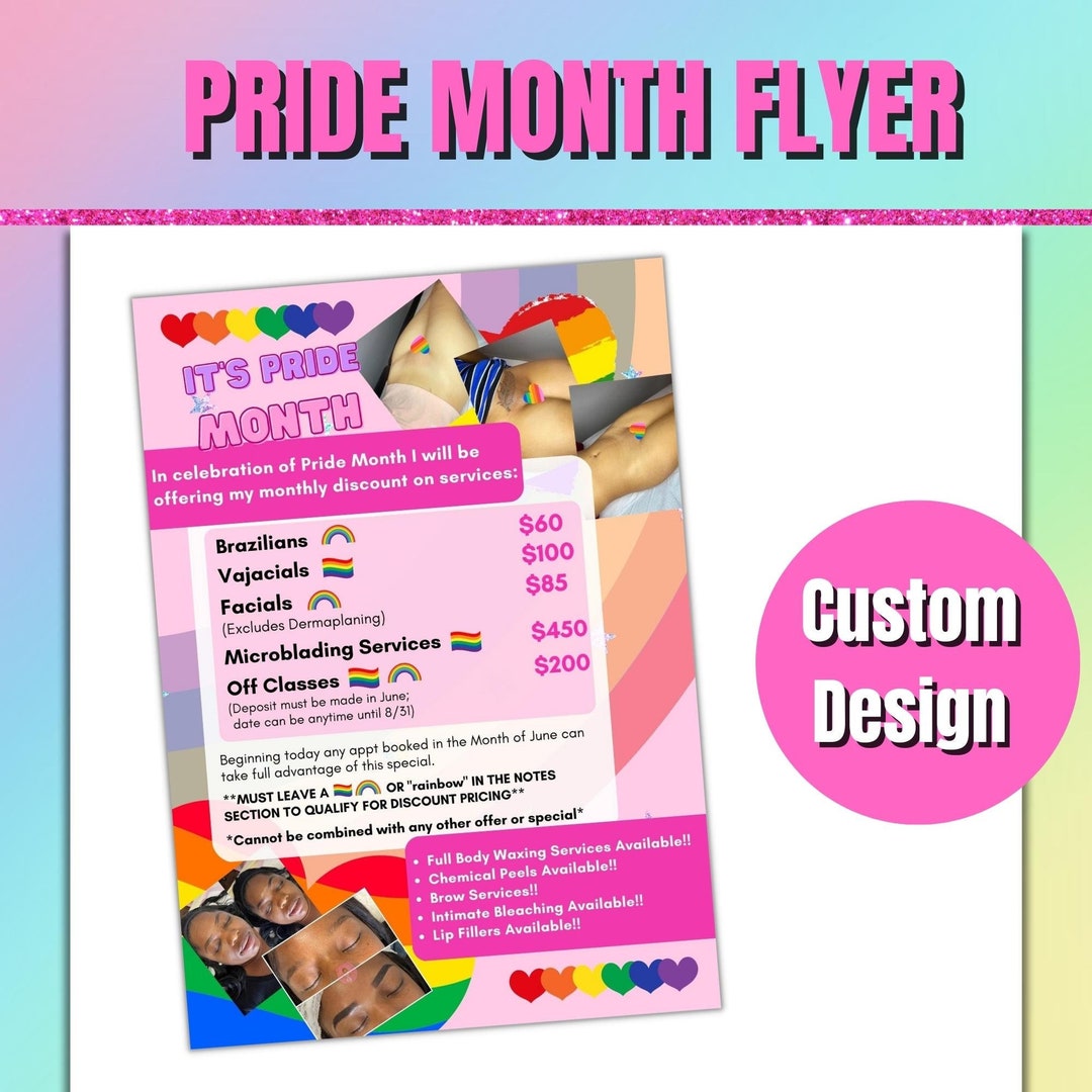 Pride Month Flyer Canva,pride Month Templates,pride Month Social Media ...