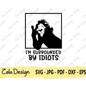 Scar SVG | Wild Animals Svg | Villain Svg | Scar Quote Svg | Funny ...