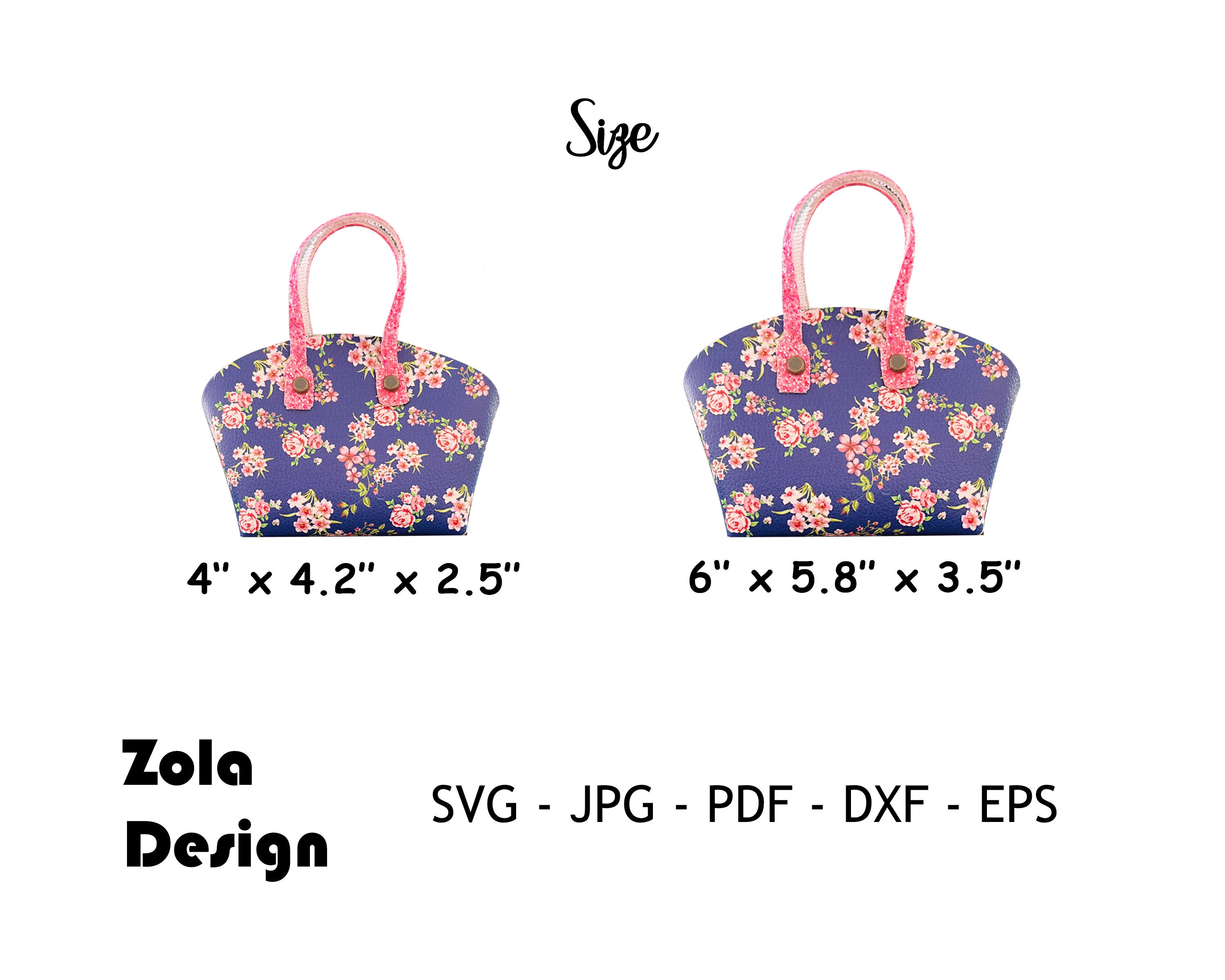 Shell Bag Template SVG | Bag Template SVG| Faux Leather Bag SVG | Cash ...