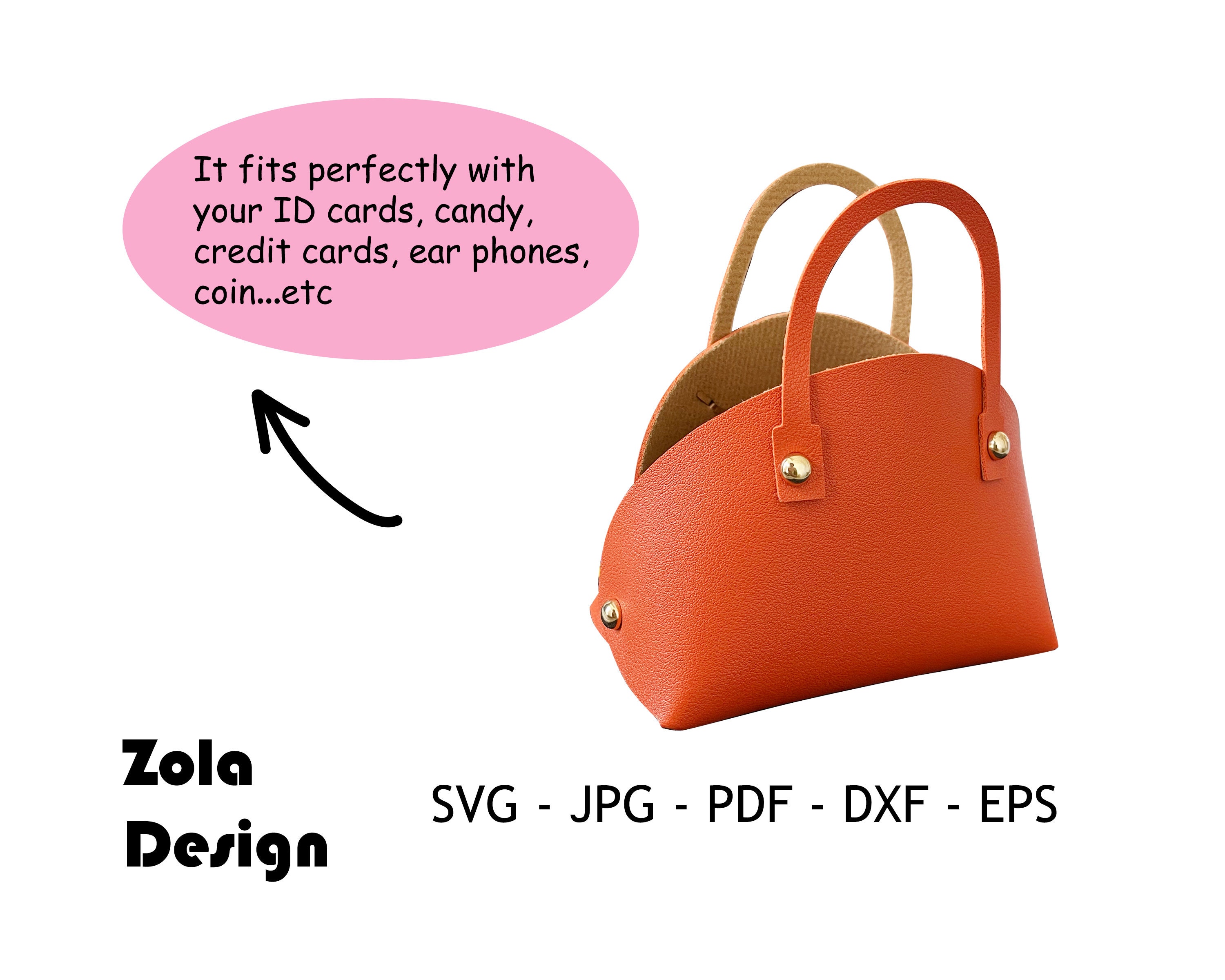 Shell Purse Svg Gift Bag Template Svg Coin Purse Template - Etsy Australia