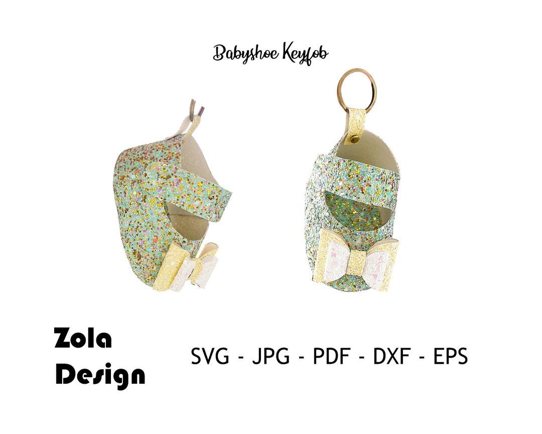 Baby Shoe Key Fob Svg | Key Fob Template Svg | Coin Purse Template SVG ...