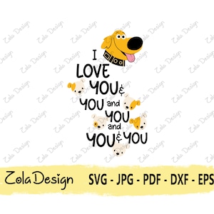 Love You Dug Big SVG | up Quote Svg | Dug Big Svg | Dog Svg | Tshirt ...