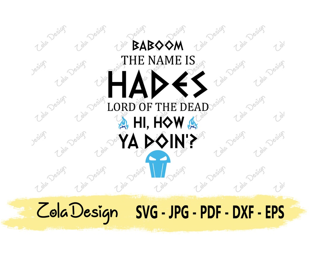 Hades SVG | Hercules Svg | Villain Svg | Hades Quote Svg | Funny Quote ...