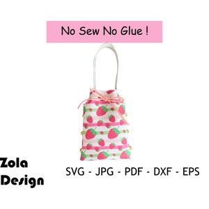 Drawstring Pouch Svg | Gift Bag Template Svg | Coin Purse Template SVG ...