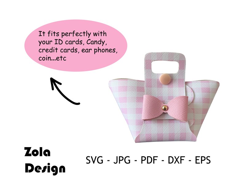 Chic Purse Svg Gift Bag Template Svg Coin Purse Template - Etsy