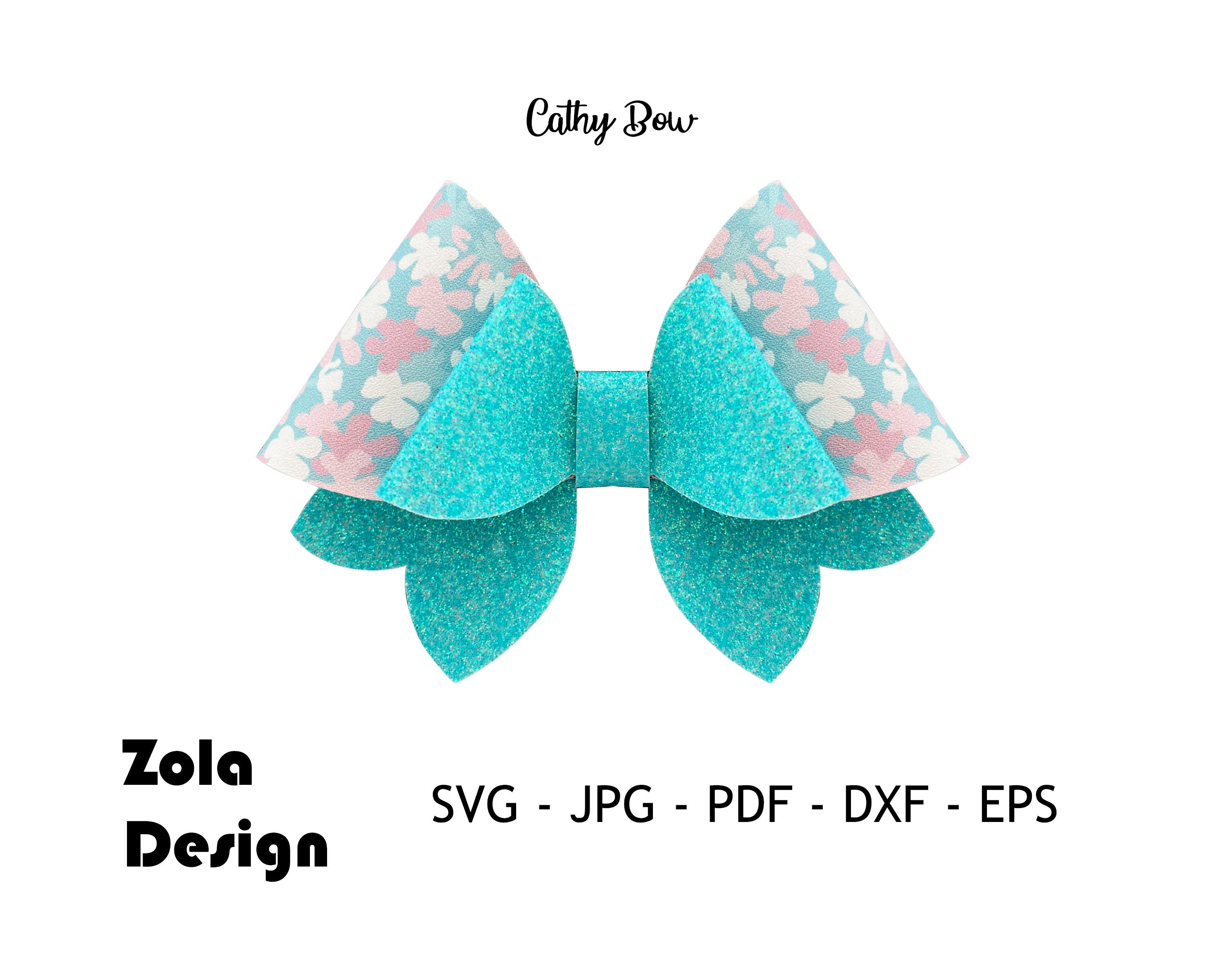 Cathy Hairbow Template SVG | Hairbow Template SVG | Bow SVG | Bow ...