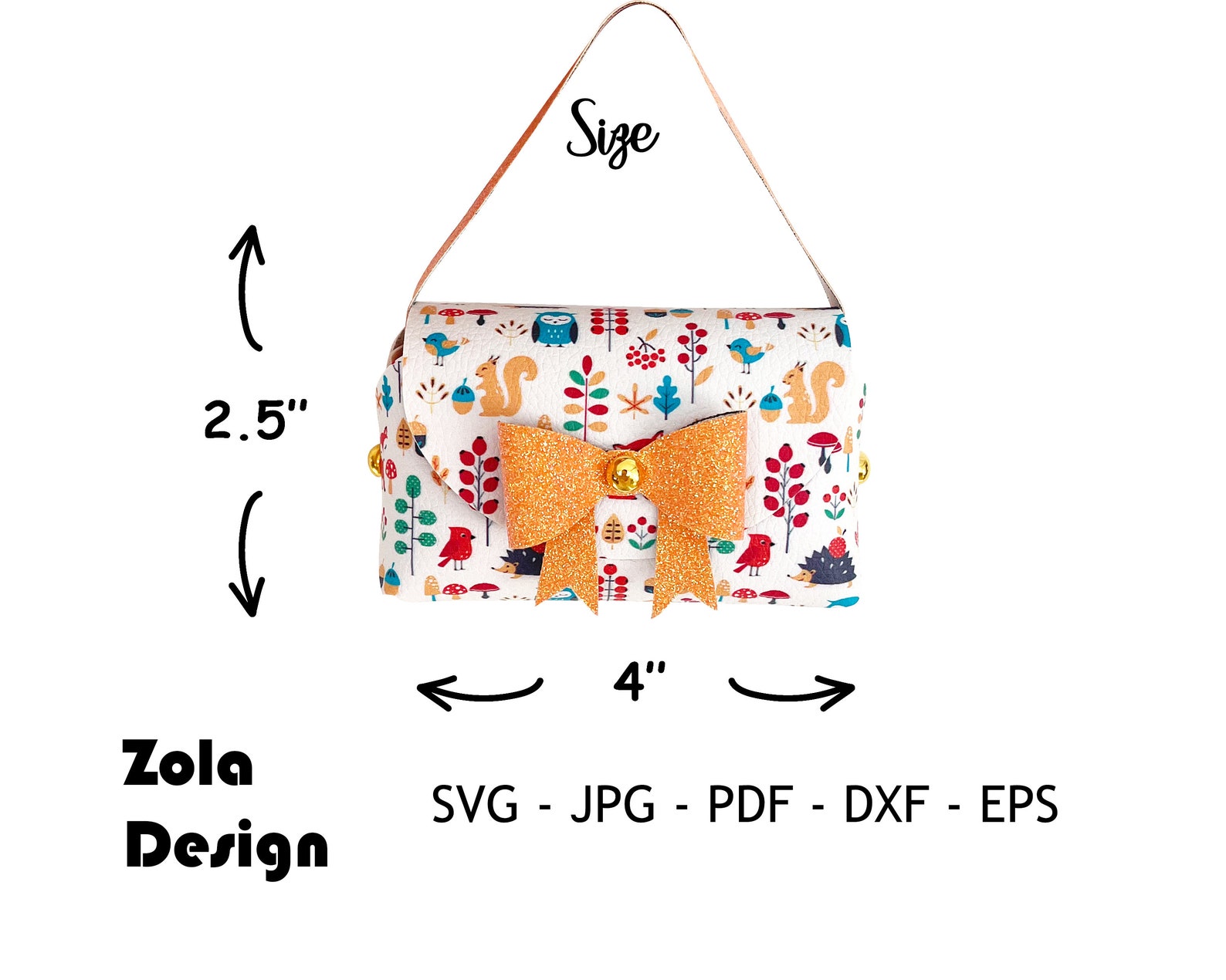 Leather Mini Pouch Svg Gift Bag Template Svg Coin Purse - Etsy