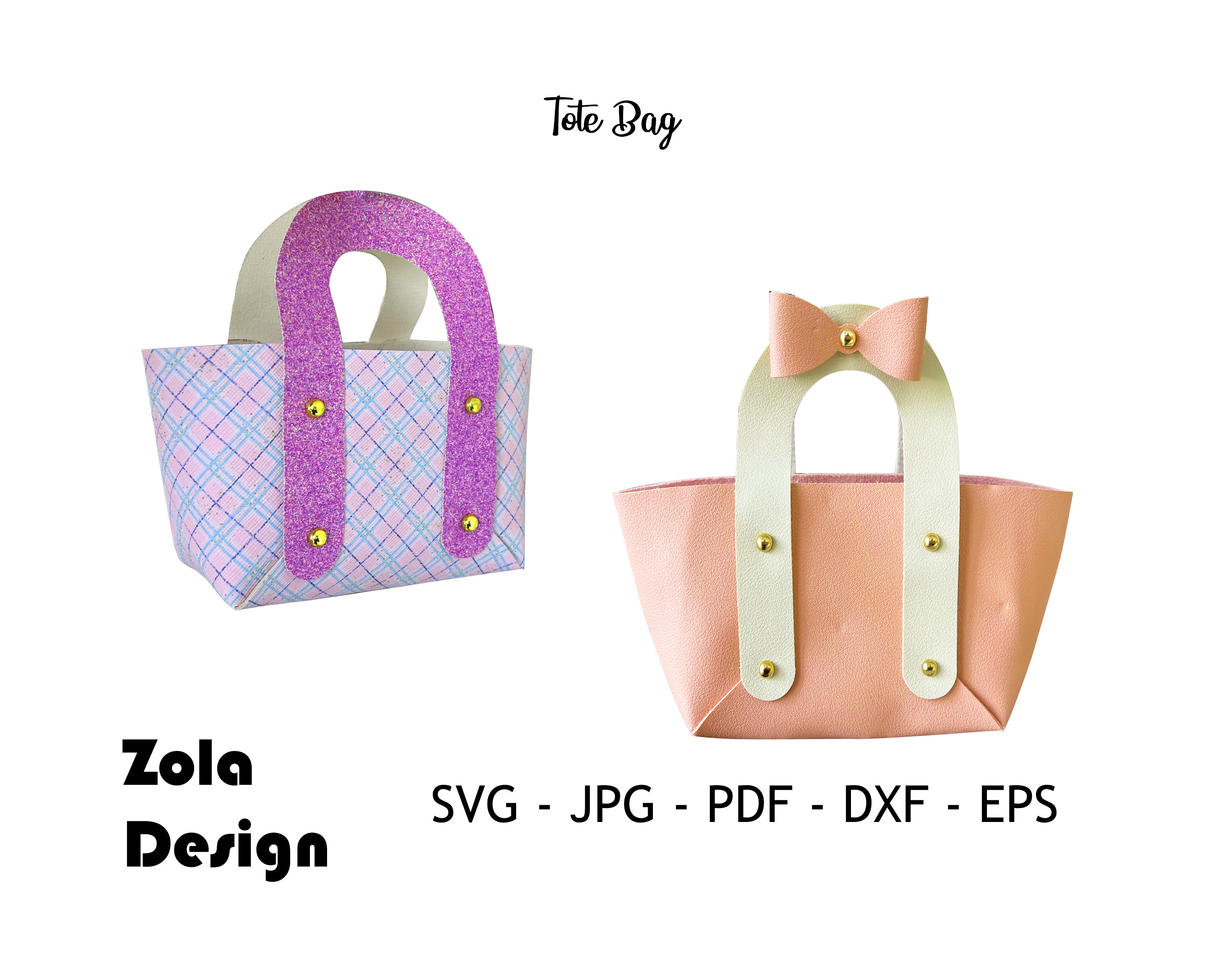 Tote Bag Svg Gift Bag Template Svg Coin Purse Template SVG - Etsy Australia