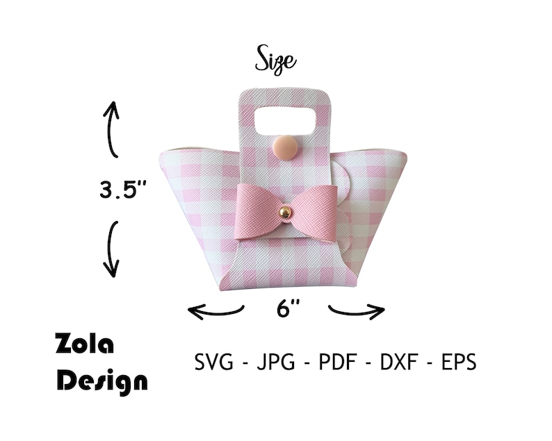 Chic Purse Svg Gift Bag Template Svg Coin Purse Template - Etsy