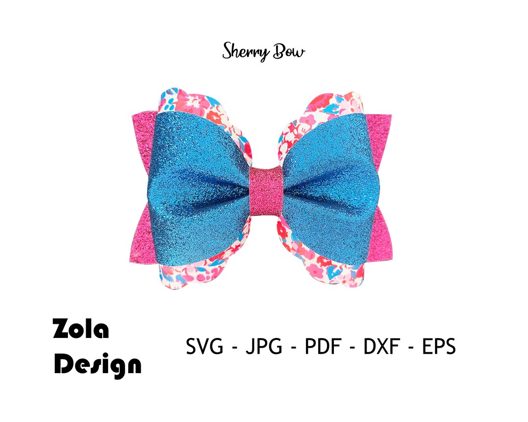 Sherry Pinch Hairbow Template SVG | Hairbow Template SVG | Bow SVG ...