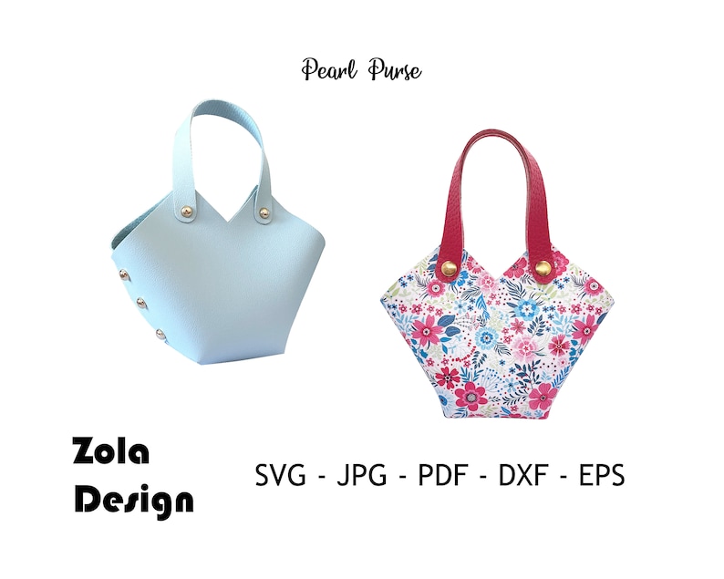 Pearl Purse Svg Gift Bag Template Svg Coin Purse Template - Etsy