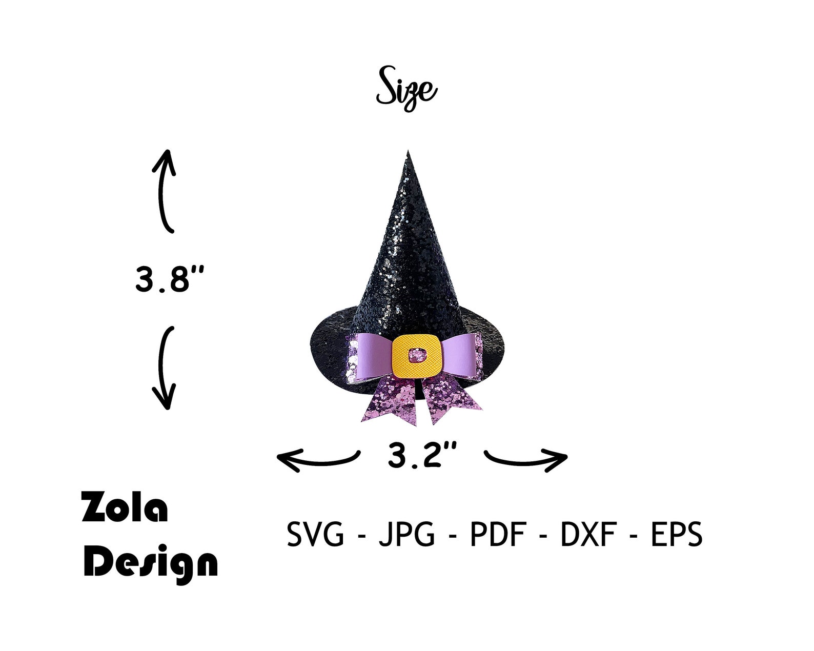 Halloween Witch Hat Template SVG Hat Template SVG Top Hat - Etsy