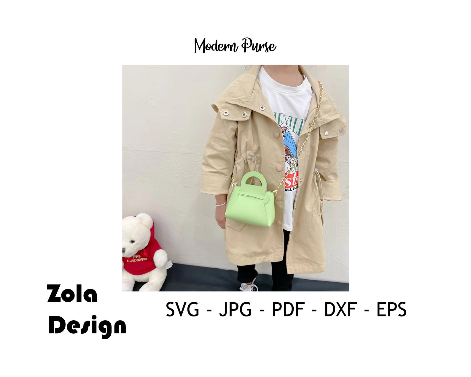 Modern Purse Svg Gift Bag Template Svg Coin Purse Template - Etsy UK