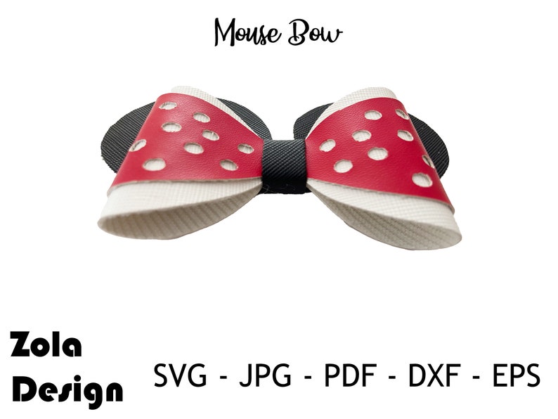 Mouse Hairbow Template SVG Hairbow Template SVG Bow SVG - Etsy