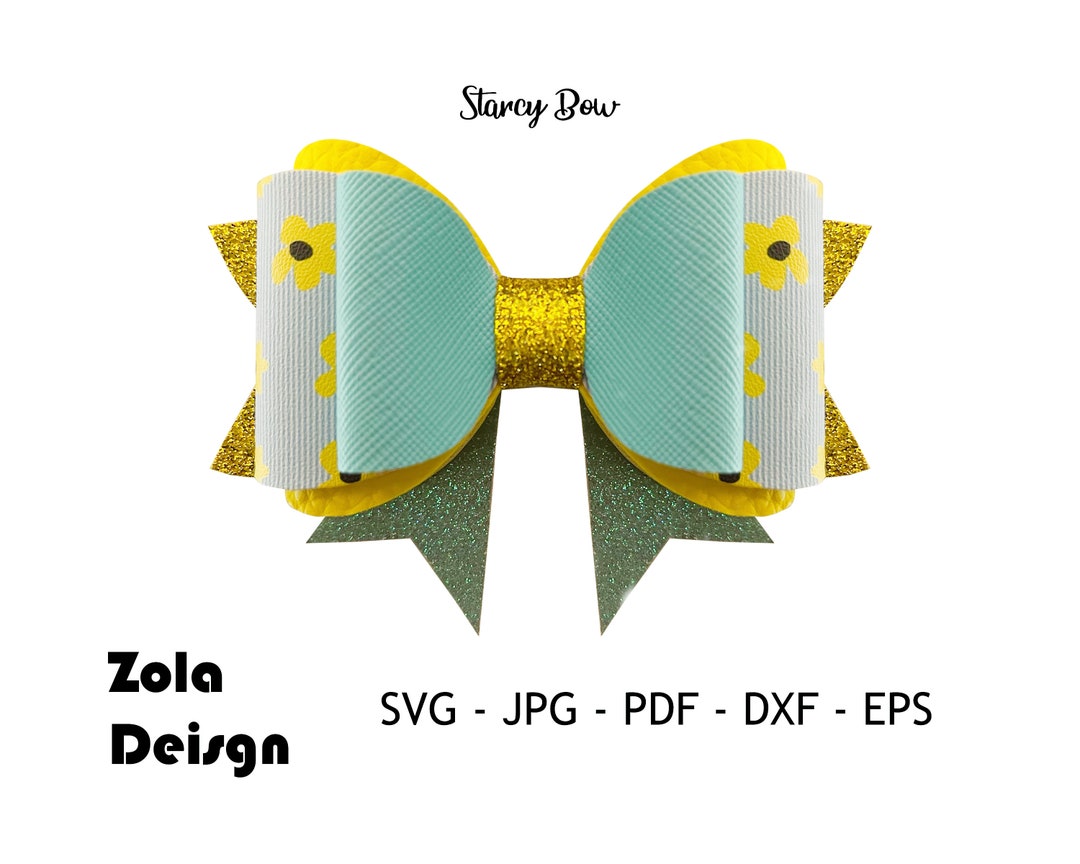 Stacy Hairbow Template SVG | Hairbow Template SVG | Bow SVG | Bow ...