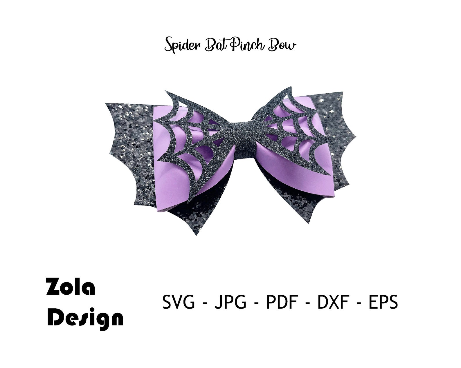 Spider Bat Pinch Hairbow Template SVG Hairbow Template SVG - Etsy