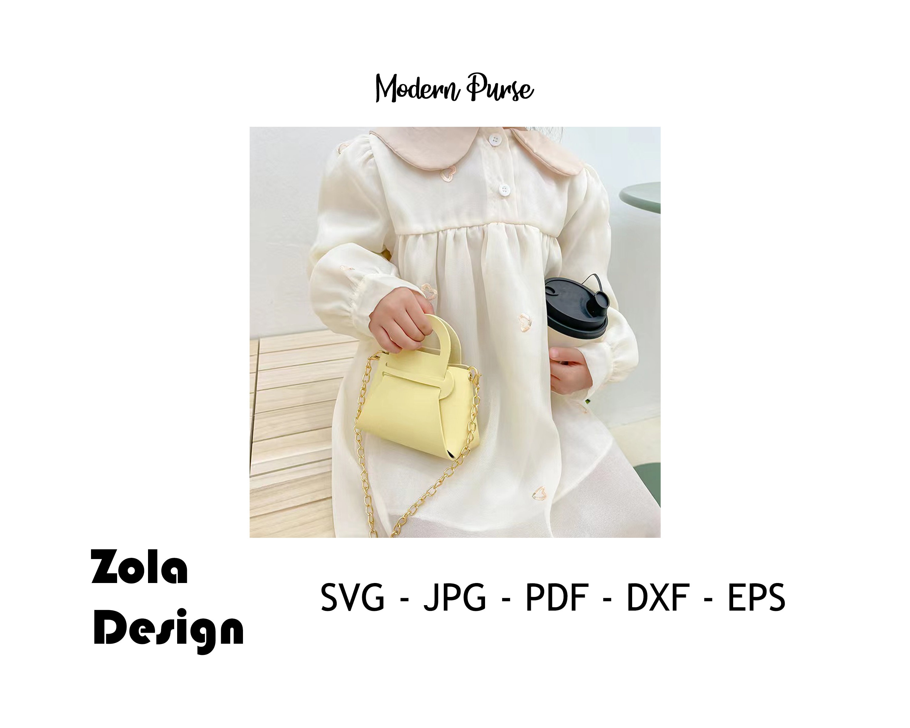 Modern Purse Svg Gift Bag Template Svg Coin Purse Template - Etsy UK