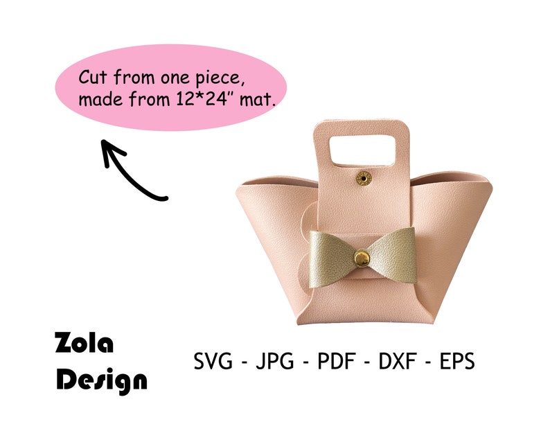 Chic Purse Svg Gift Bag Template Svg Coin Purse Template - Etsy