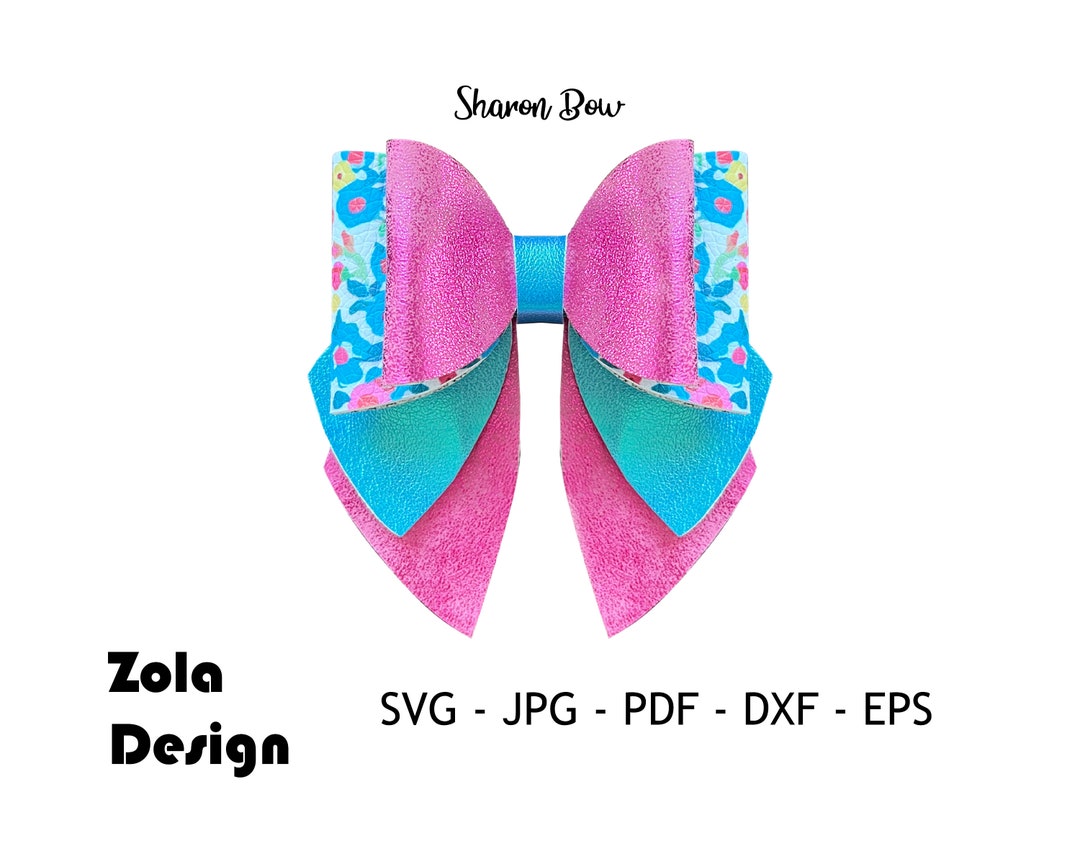 Sharon Hairbow Template SVG | Hairbow Template SVG | Bow SVG | Bow ...