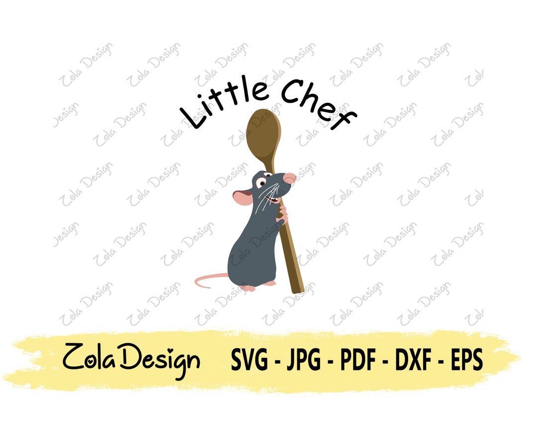 Little Chef Svg | Kitchen Svg | Mouse Cheese SVG | Quote Svg ...