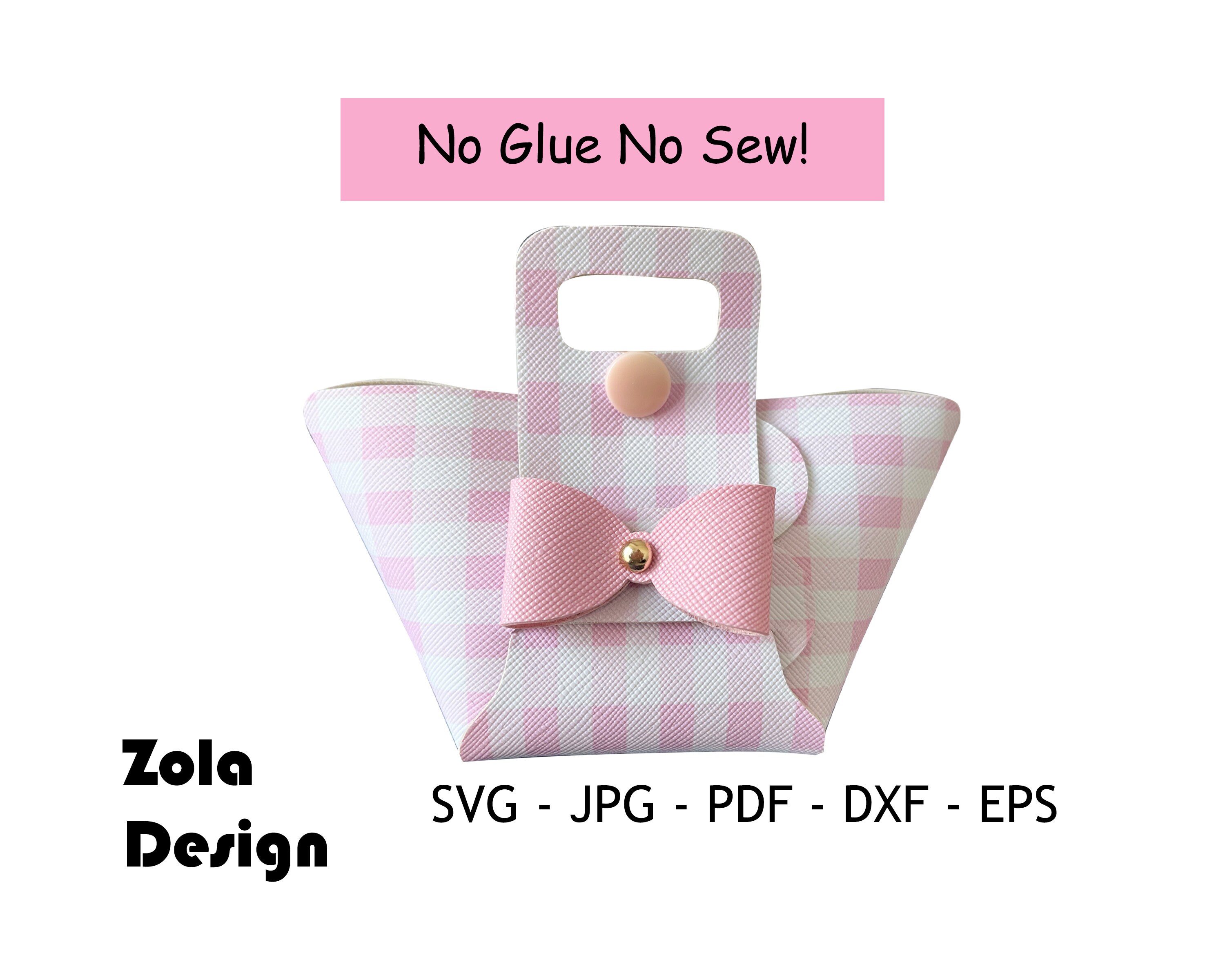Chic Purse Svg Gift Bag Template Svg Coin Purse Template - Etsy
