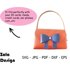 Leather Mini Pouch Svg | Gift Bag Template Svg | Coin Purse Template ...