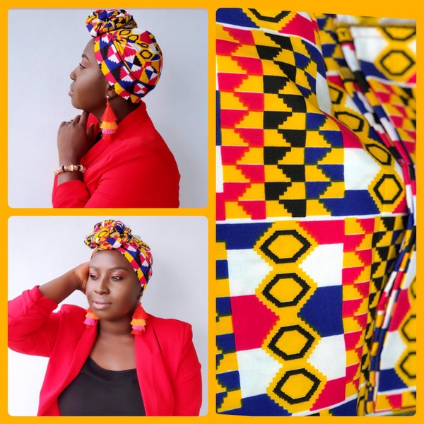 Kente Head Wrap - Etsy