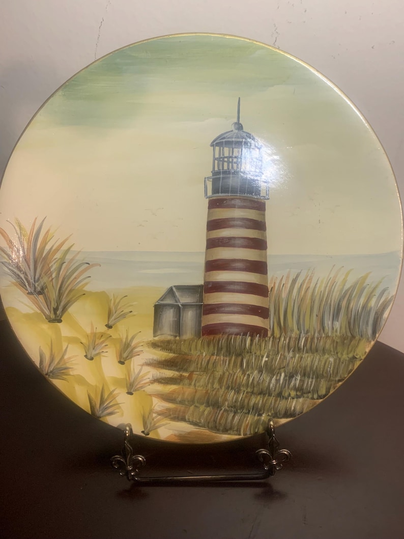 Vintage "by the Sea" Lighthouse Ceramic Decorative Plates 2001 by David ...
