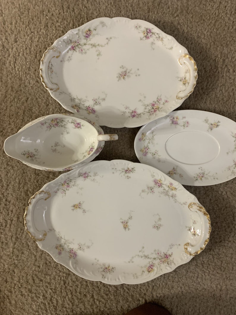 Vintage Theodore Haviland Dinnerware Tray and Soup Boat - Etsy
