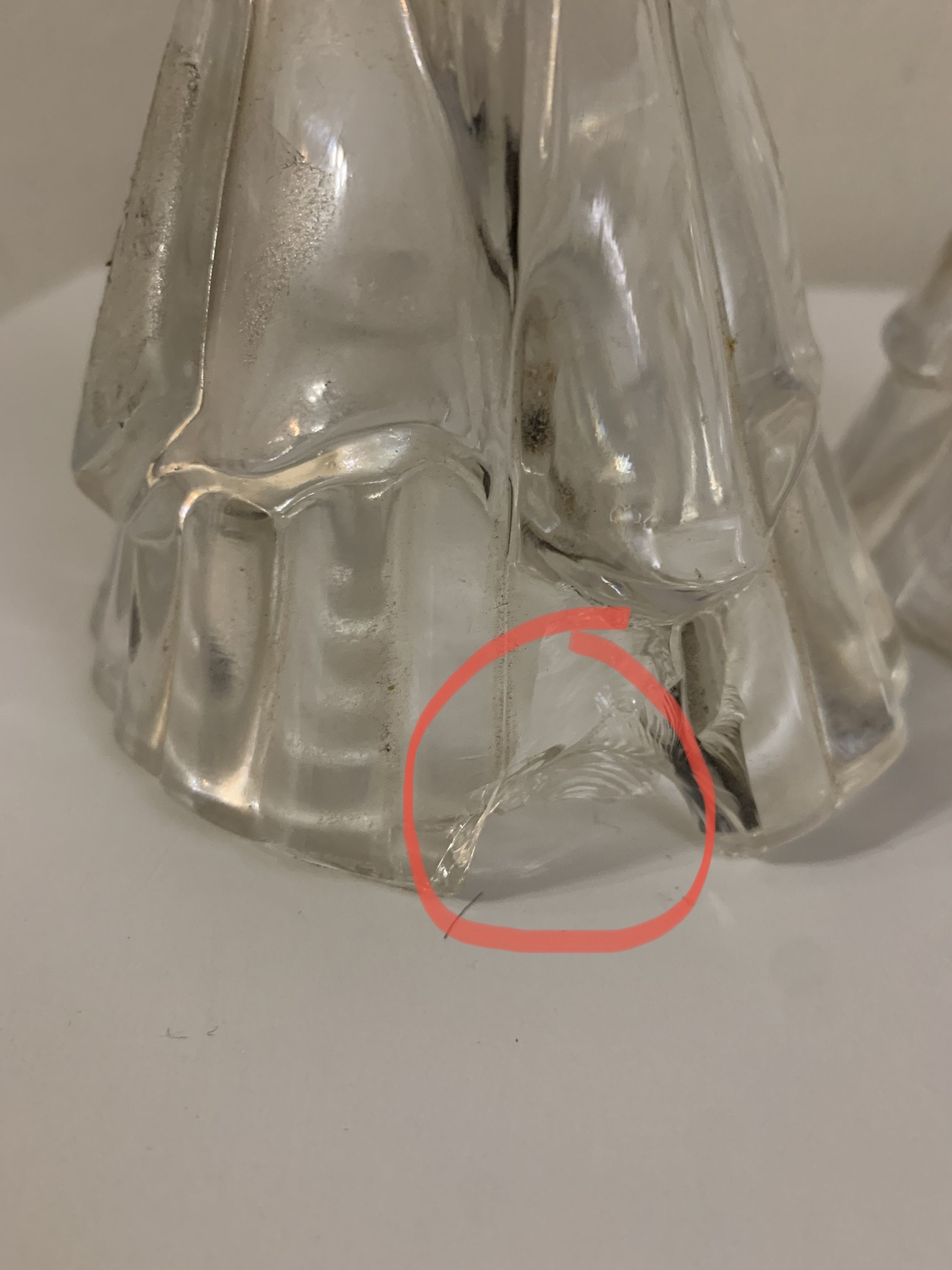 Vintage Crystal Glass Angel- Like Figurine - Etsy