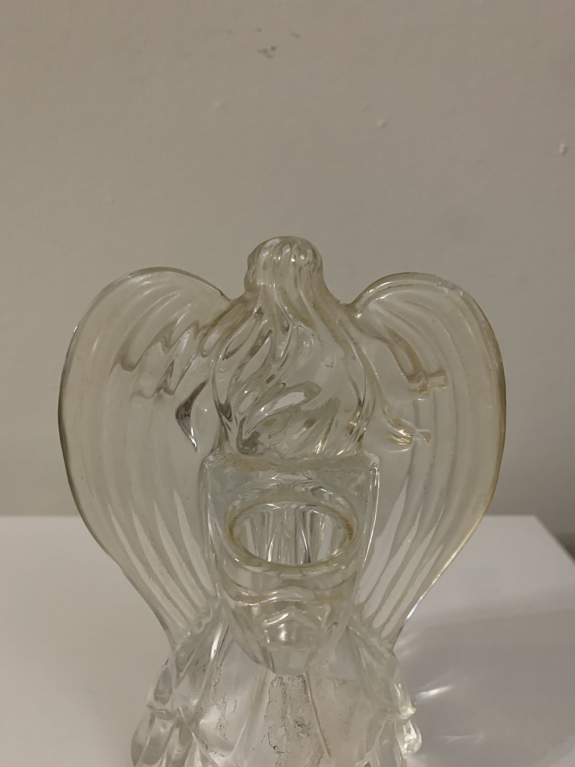 Vintage Crystal Glass Angel- Like Figurine - Etsy