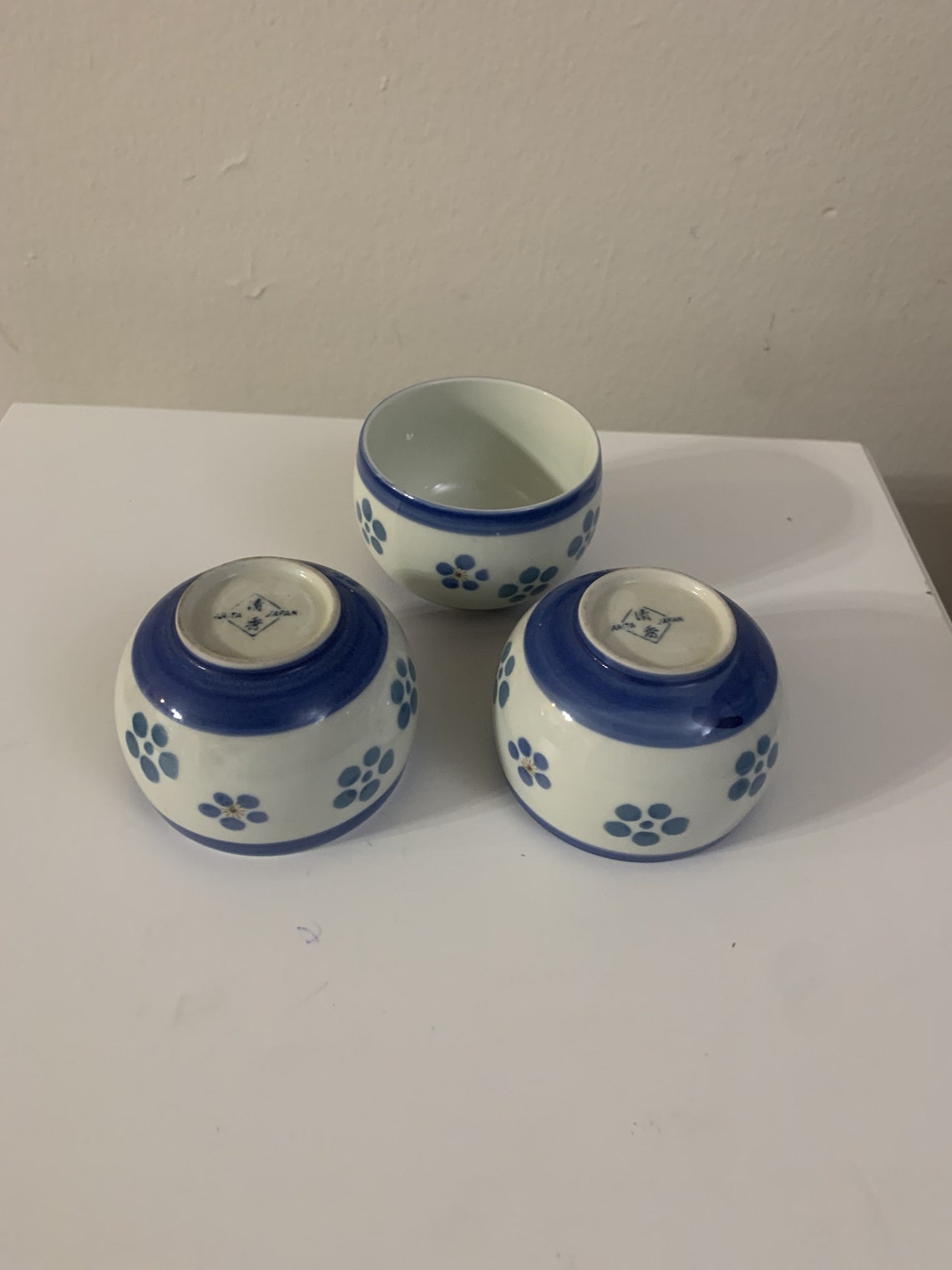 Vintage Arita Japan Porcelain Tea Set: Tea Pot and Three Tea Cups - Etsy