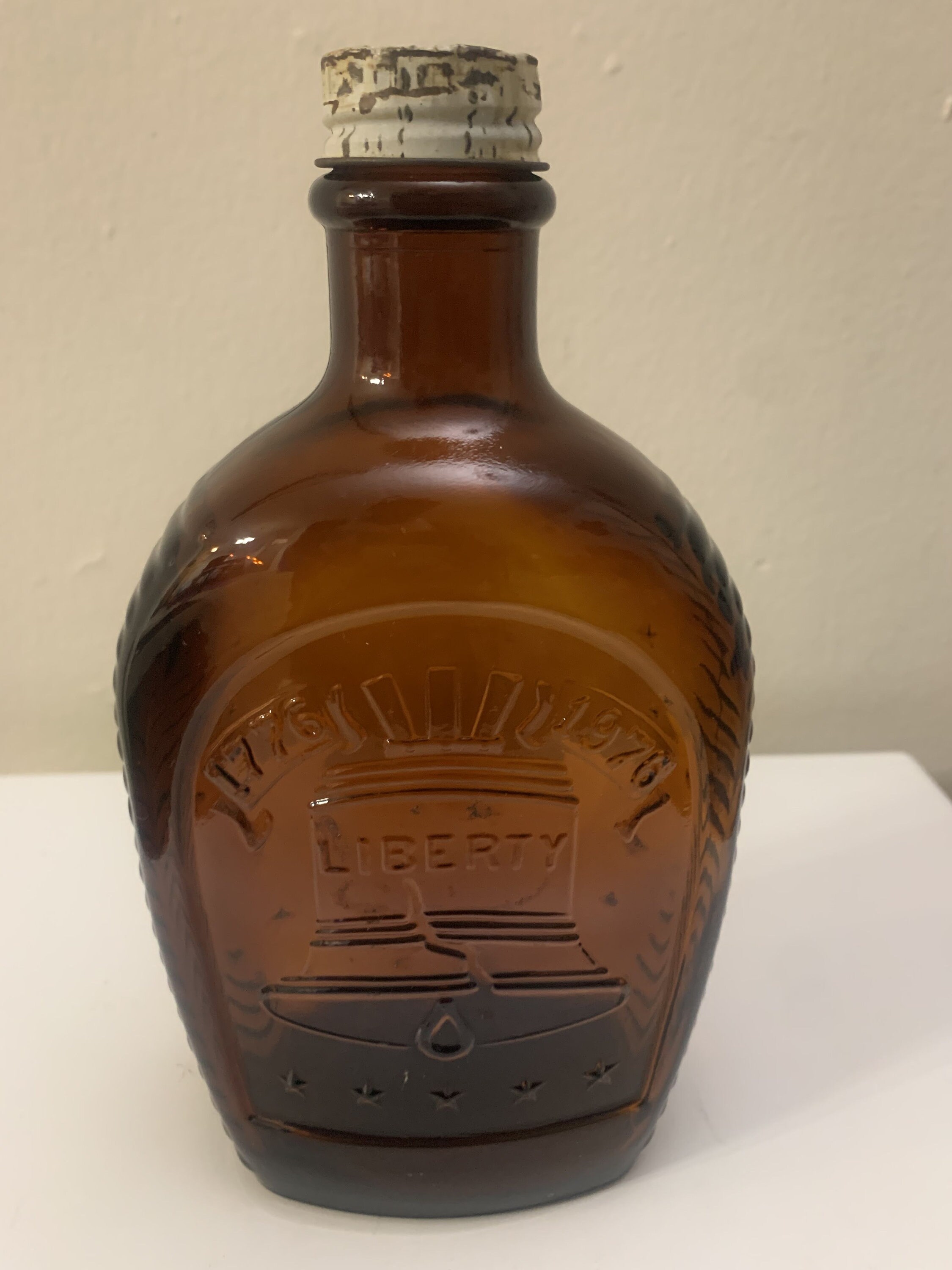 Vintage 1776 Amber Loc Cabin Syrup Bottle - Etsy