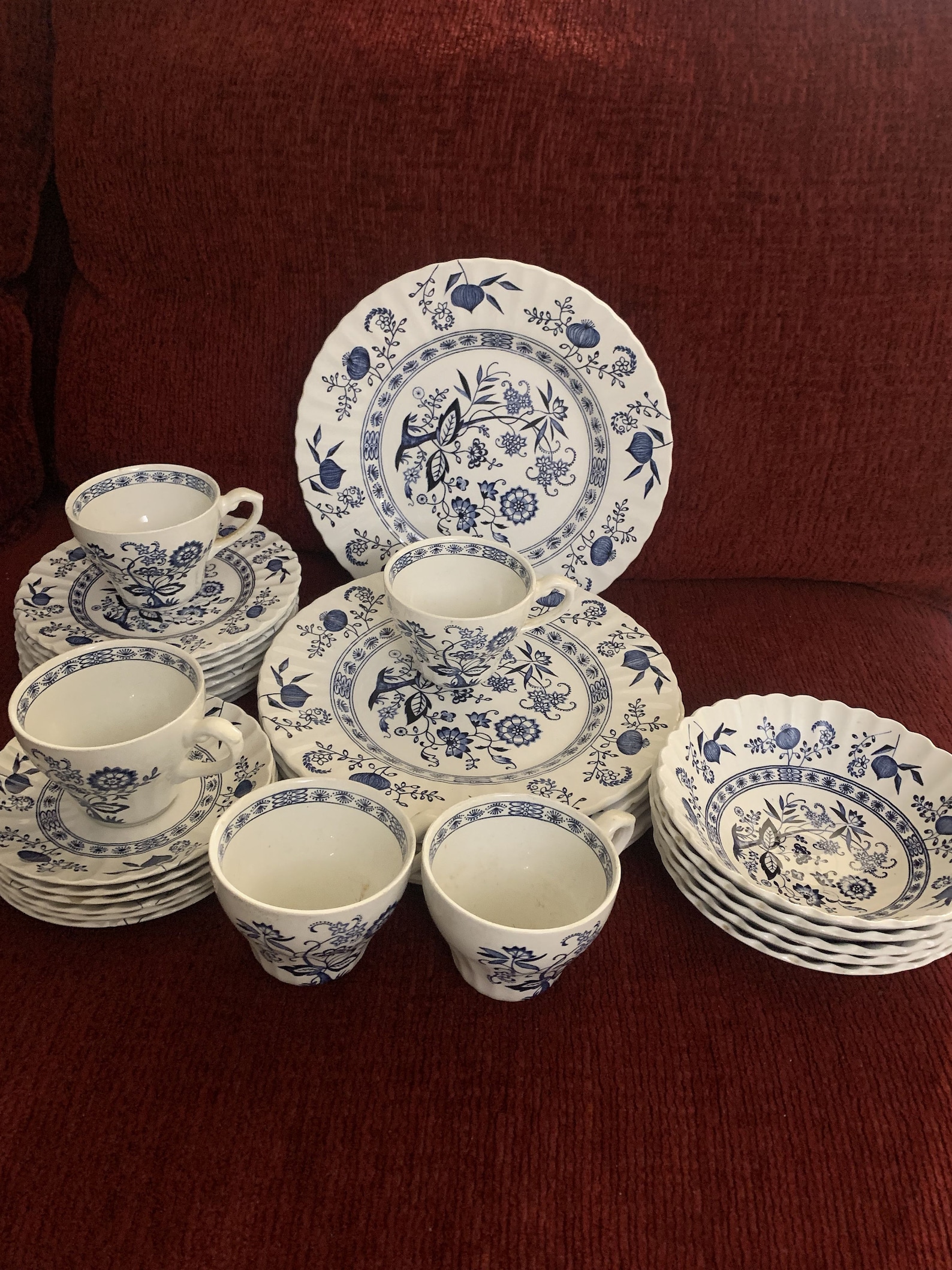 Vintage J & G Meakin Classic Blue Nordic Dinnerware Set, 31 Pcs - Etsy