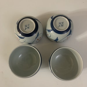 Vintage Arita Japan Porcelain Tea Set: Tea Pot and Three Tea Cups - Etsy