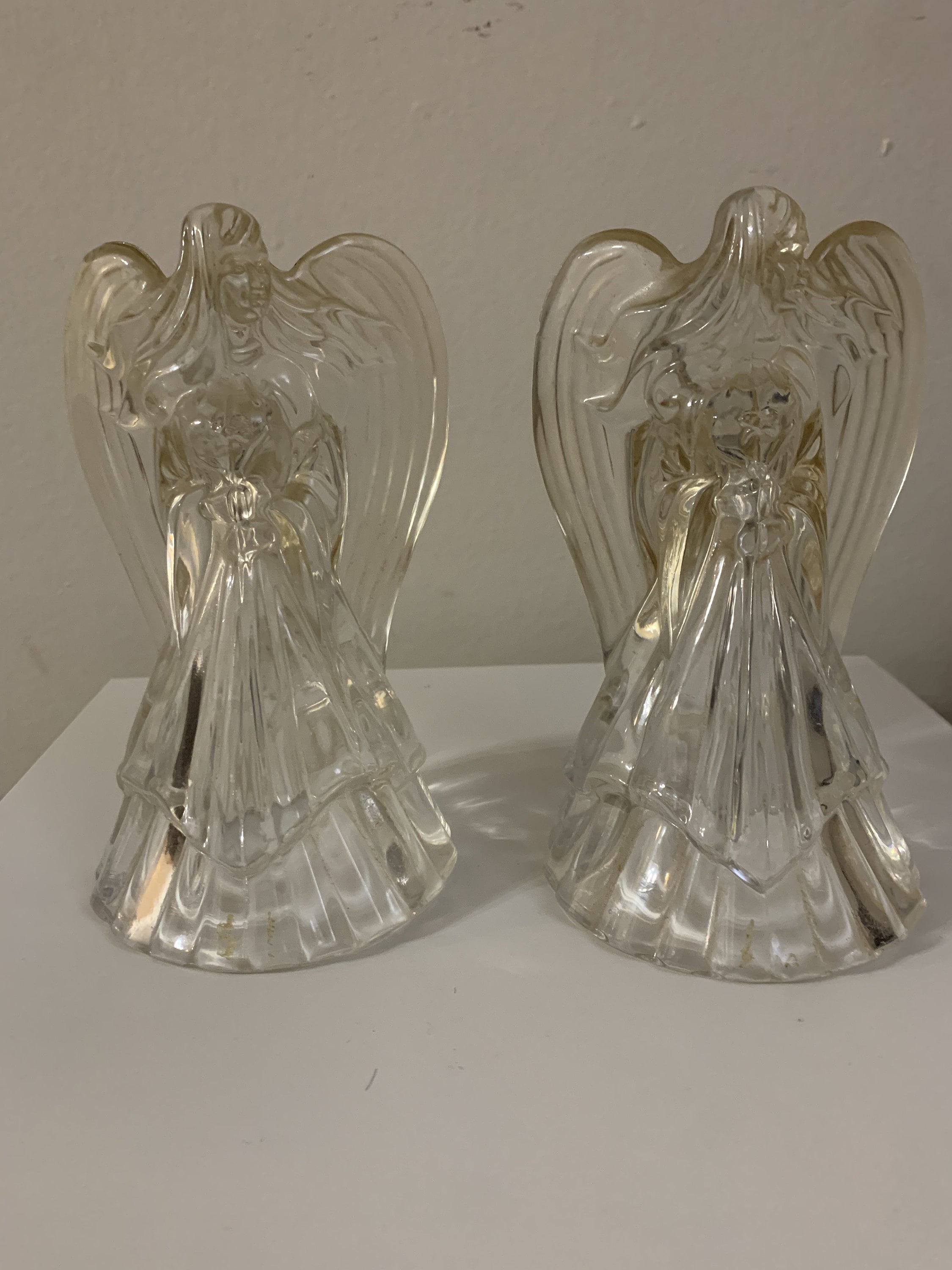 Vintage Crystal Glass Angel- Like Figurine - Etsy