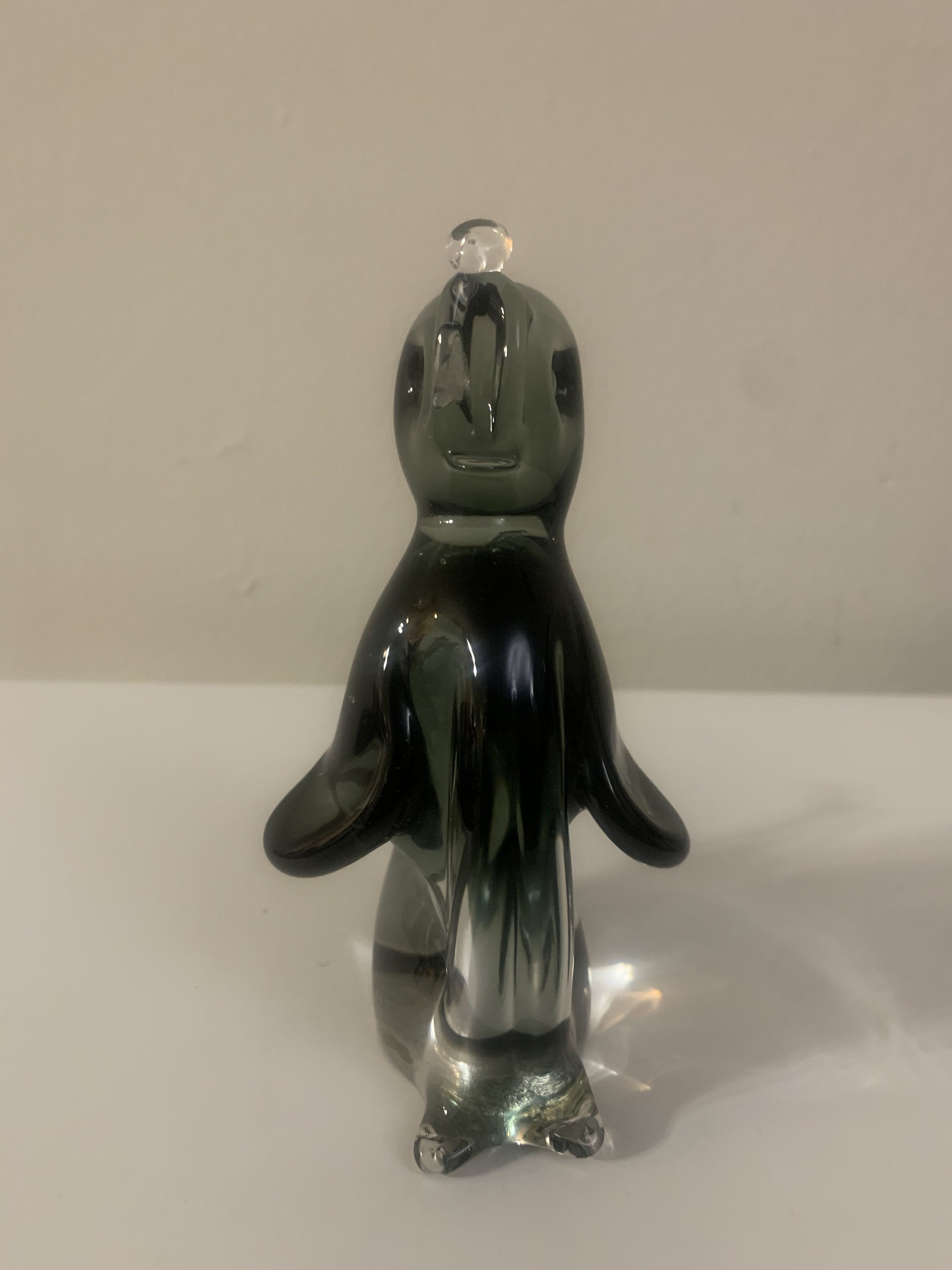 Rare Art Blown Penguin Glass Figurine - Etsy