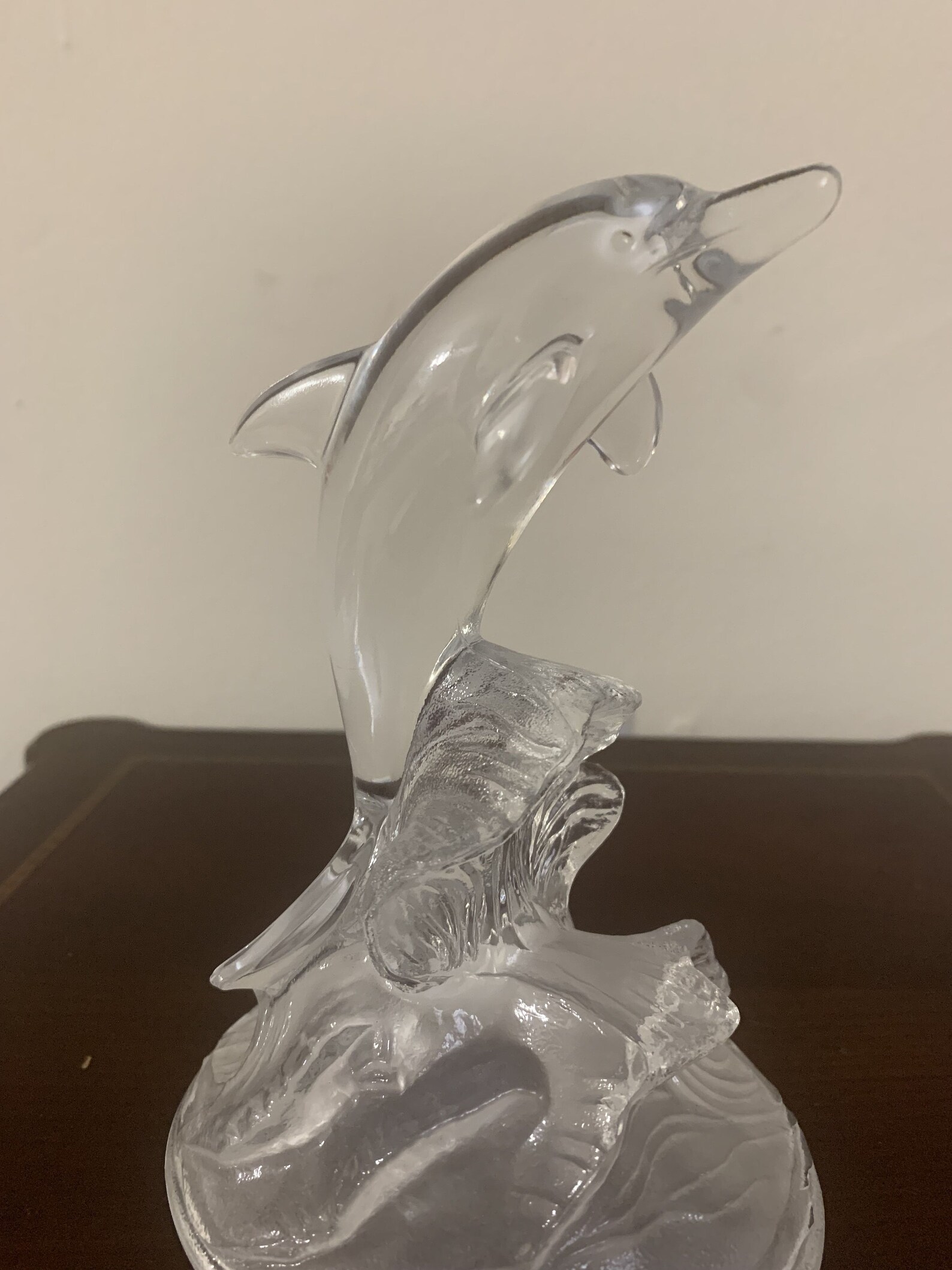 Rare Frosted Glass Playful Dolphin Figurine - Etsy