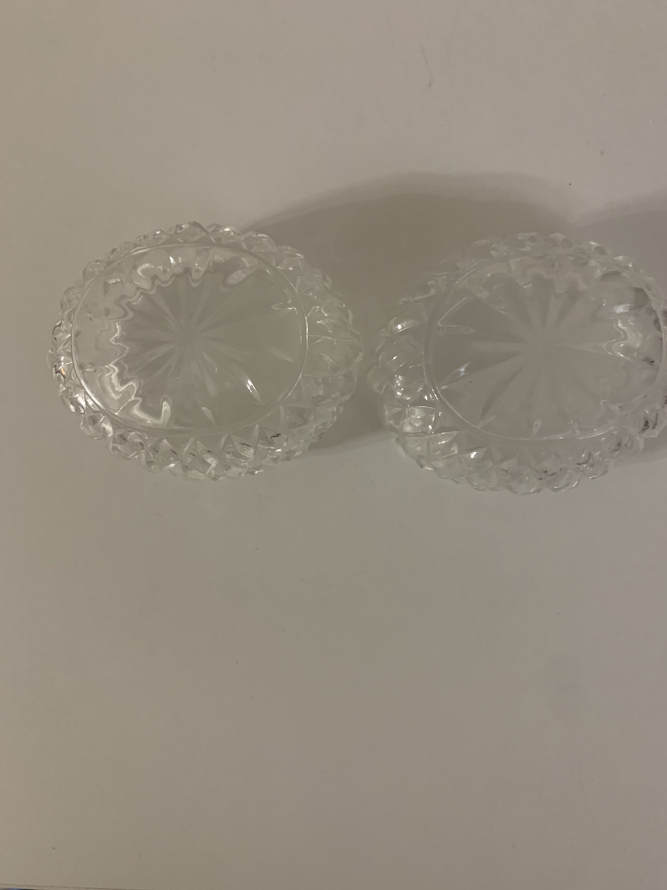 Rare Vintage Crystal Small Bowls - Etsy