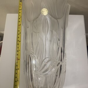 Rare Hand Cut Mouth Blown Block Crystal Vase - Etsy